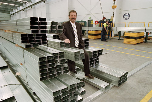 Apex Steel Managing Director Joe Calleja at his company's Dandenong ...